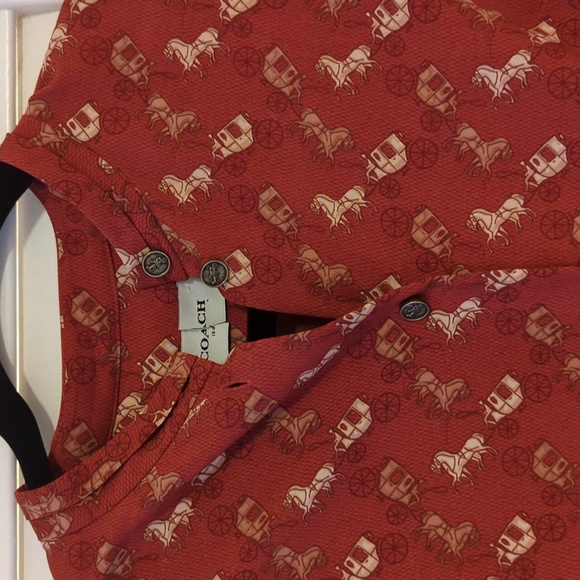 Coach | Dresses | Coach Dres In Beautiful Burnt Orange With Coach And ...